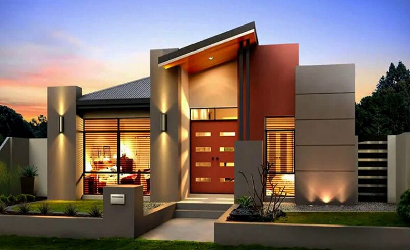 14 Elegant and Simple Modern Single Floor House Designs - onelmon