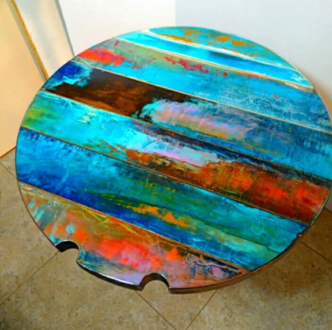 26 Stunning Hand Painting Tables to Transform Your Space - Onelmon